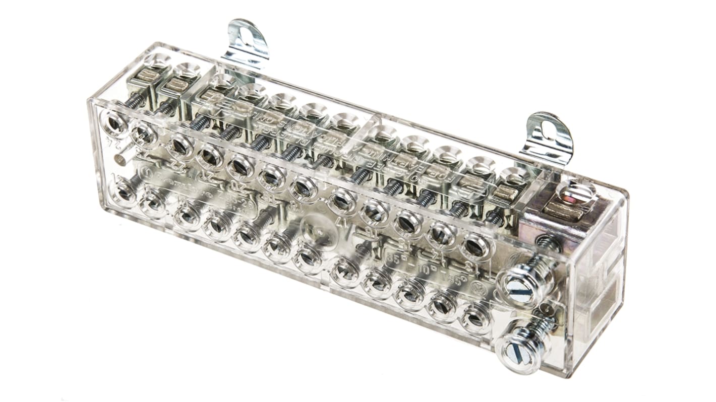 RS PRO Commoning Block, 26 Way, 10 mm², 35 mm², 170A, 450 V | RS