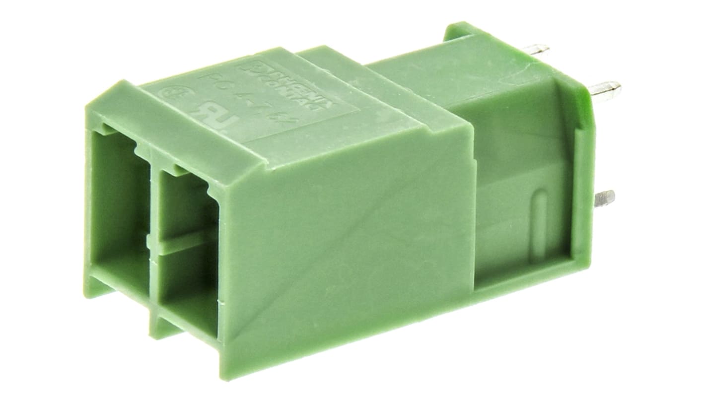 1804687 | Phoenix Contact 7.62mm Pitch 2 Way Pluggable Terminal Block ...