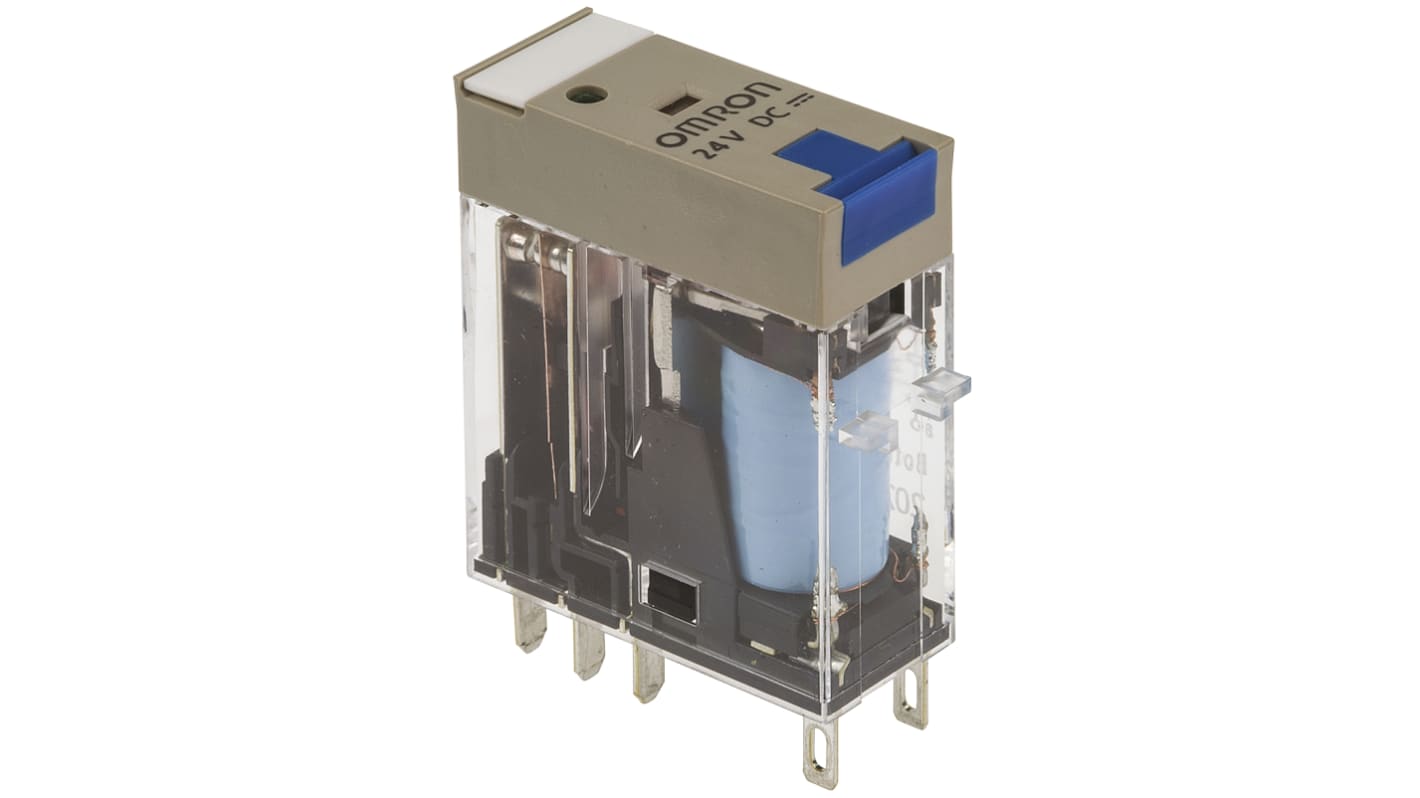 G2R-2-SNI DC24(S) | Omron Plug In Power Relay, 24V dc Coil, 5A Switching Current, DPDT | RS