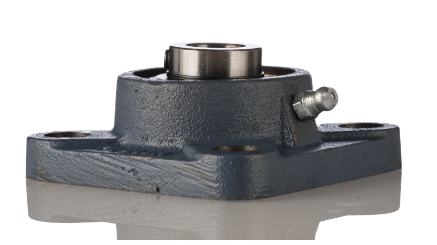 4 Hole Flange Bearing Unit, FY 15 TF, 15mm ID | RS