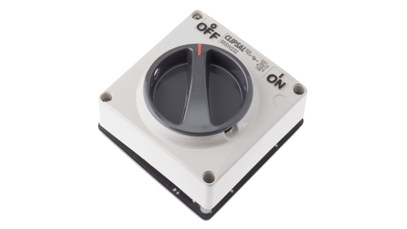 56SW232LEGY | Schneider Electric 2 Pole Surface Mount Isolator Switch ...