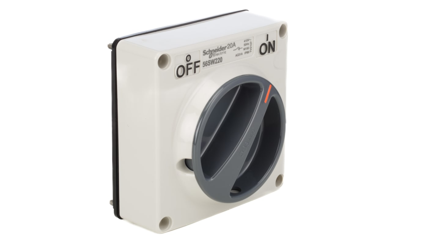56SW220LEGY | Schneider Electric 2 Pole Surface Mount Isolator Switch ...