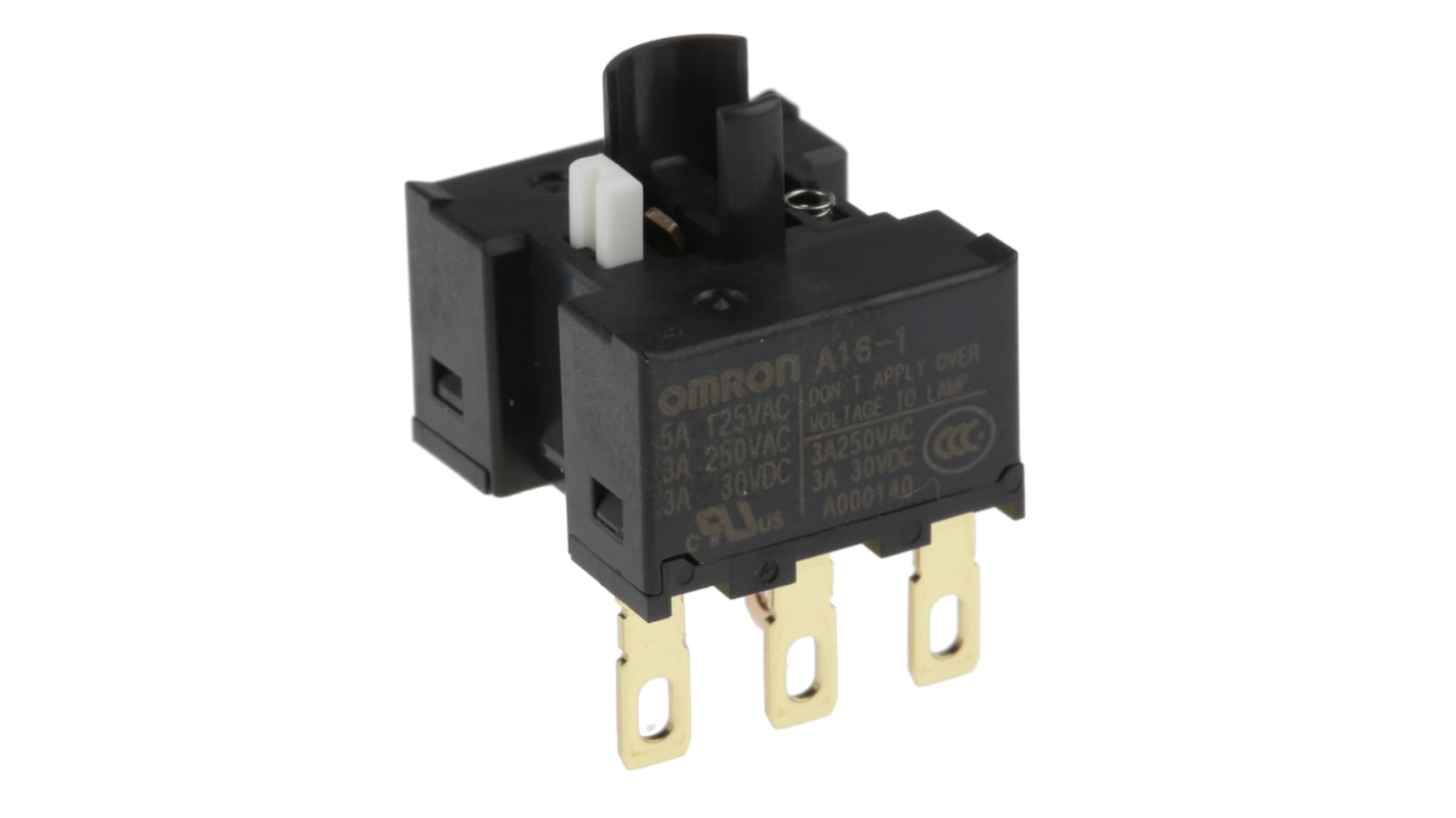 A161 | Omron Contact Block for Use with Push Button Switch, 1CO | RS