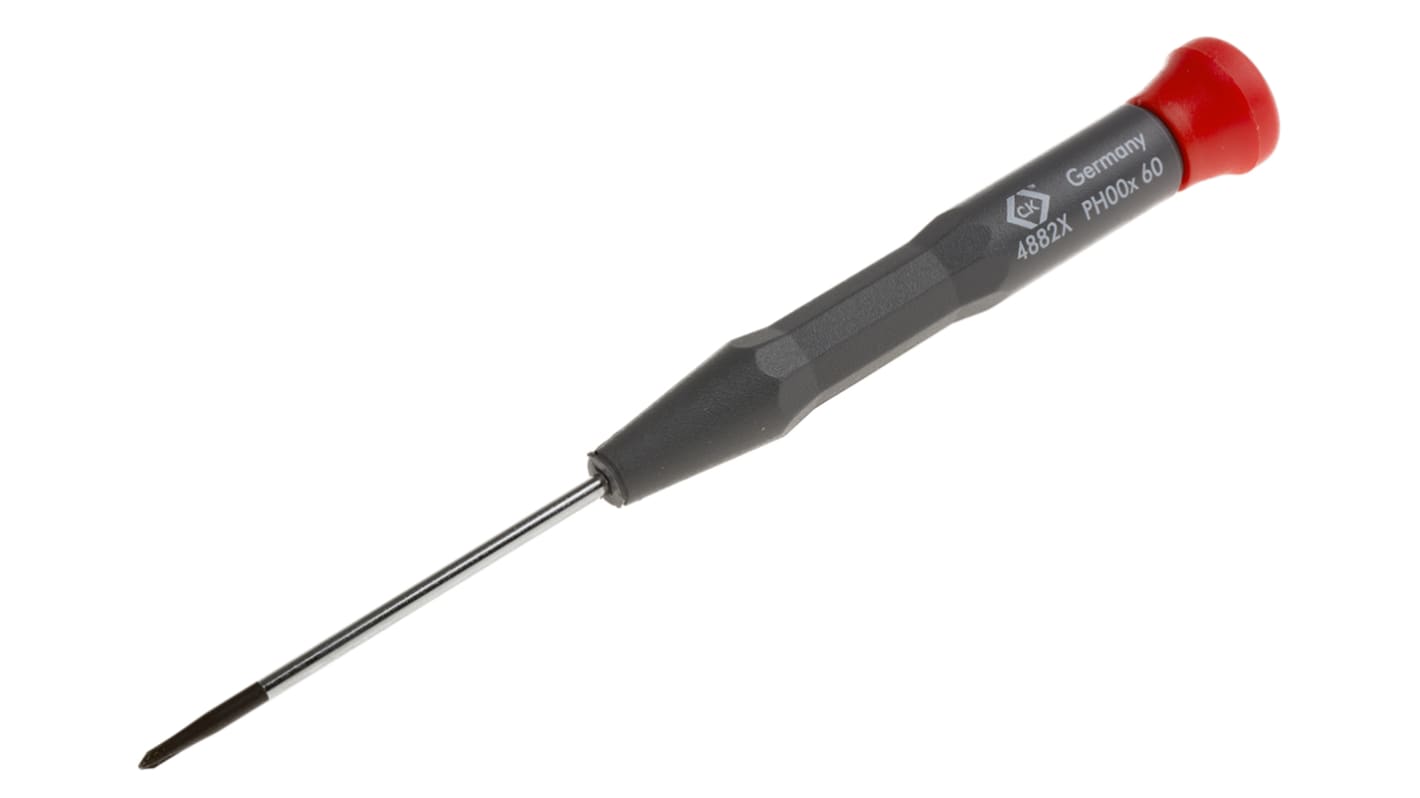 T4882X 00 | CK Phillips Precision Screwdriver, PH00 Tip, 60 mm Blade ...