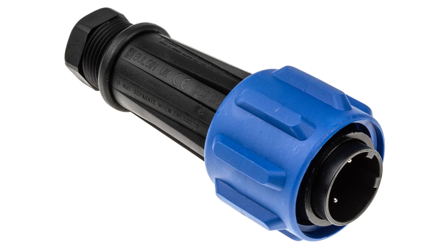 PX0911/02/P | Bulgin Circular Connector, 2 Contacts, Cable Mount, Plug ...