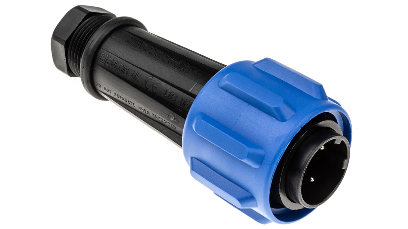 PX0911/03/P | Bulgin Circular Connector, 3 Contacts, Cable Mount, Plug ...
