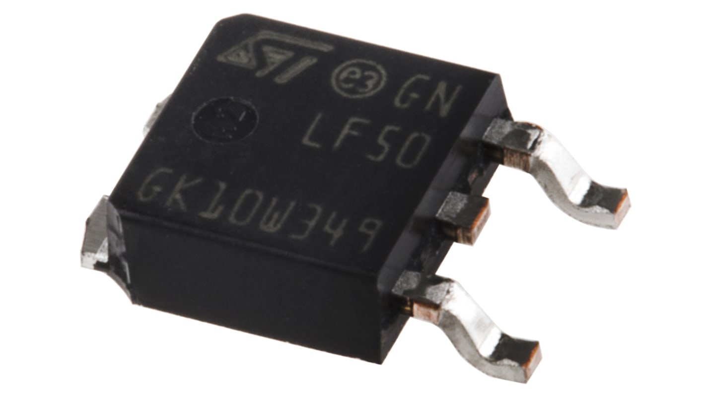 LF50CDT | STMicroelectronics LDO電圧レギュレータ 500mA 5 V 固定出力 3-Pin DPAK | RS
