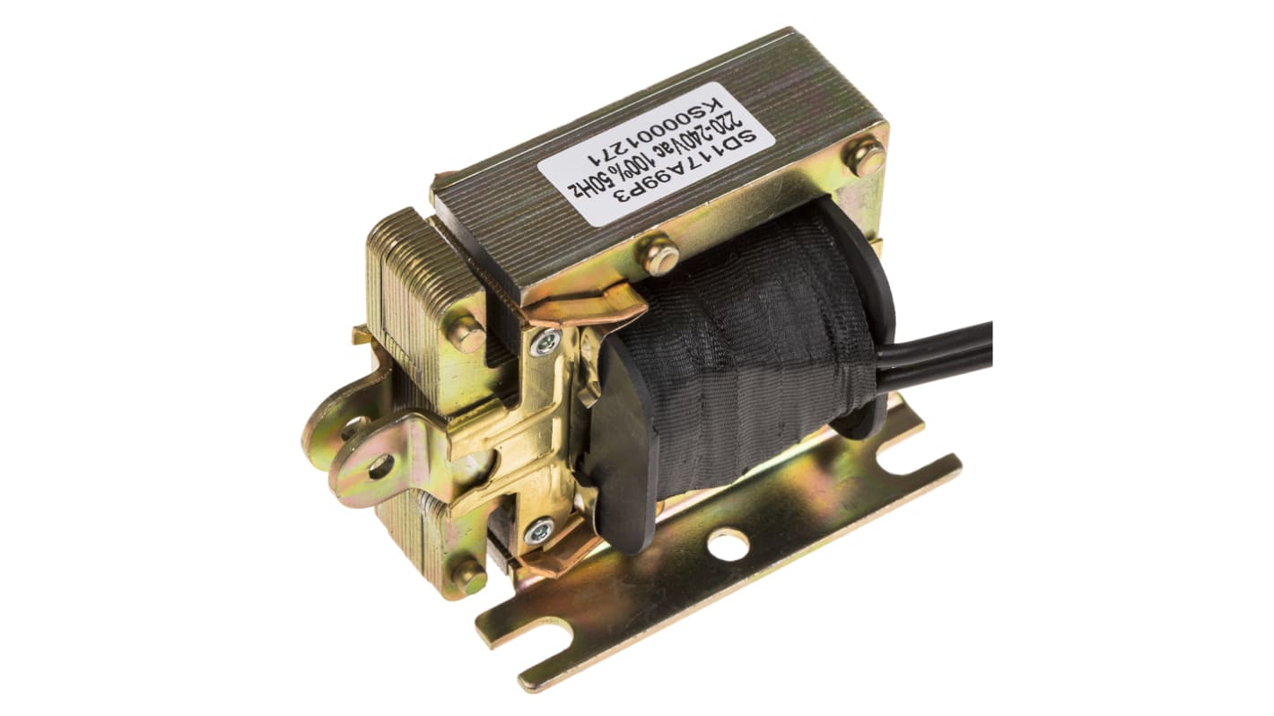SD117A99P3 | Mechetronics Linear Solenoid, 240 V ac, 50.8 x 45.9 x 36.7 ...