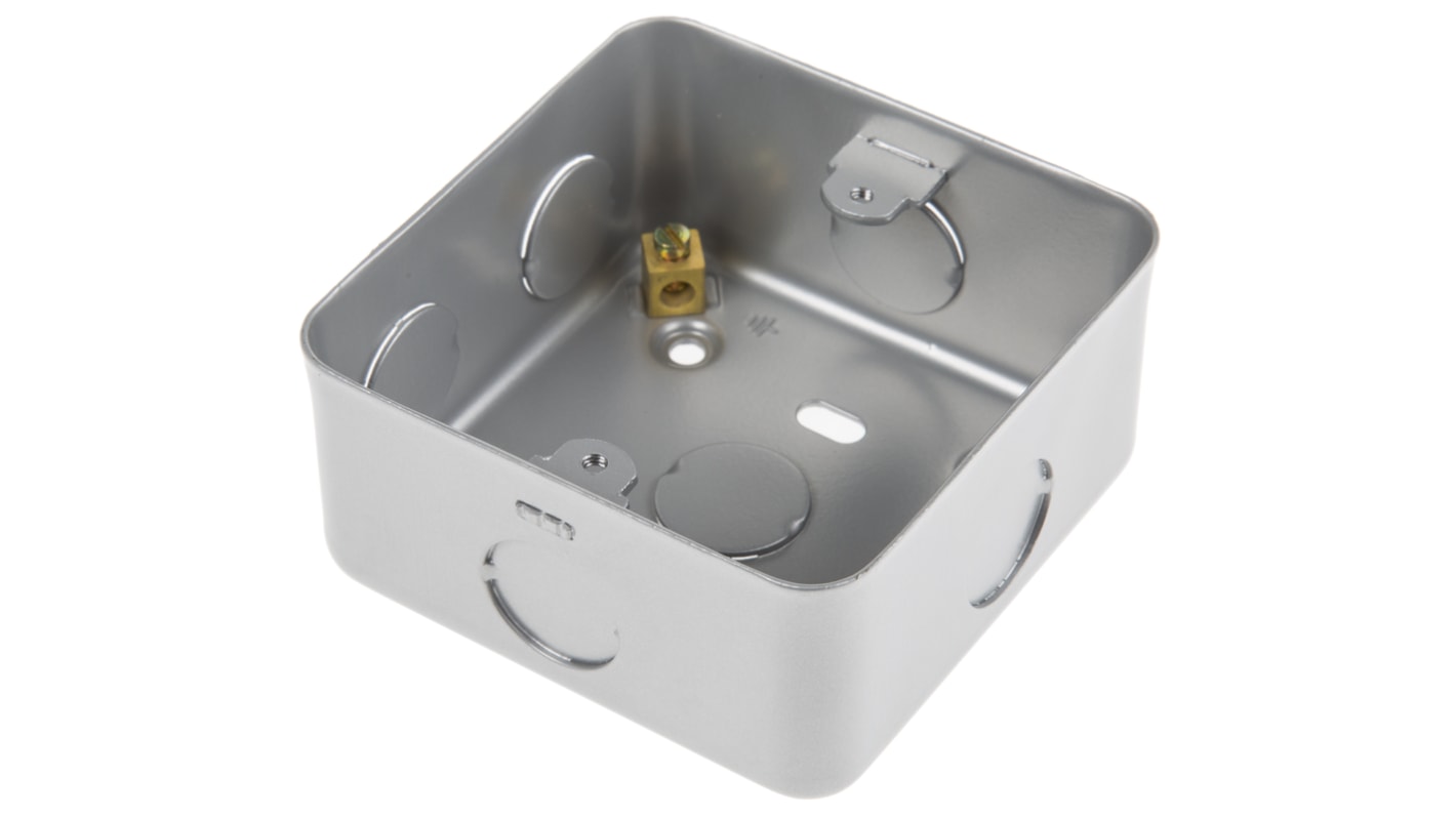 RS PRO Grey Back Box, BS, IP20, 1 Gangs | RS