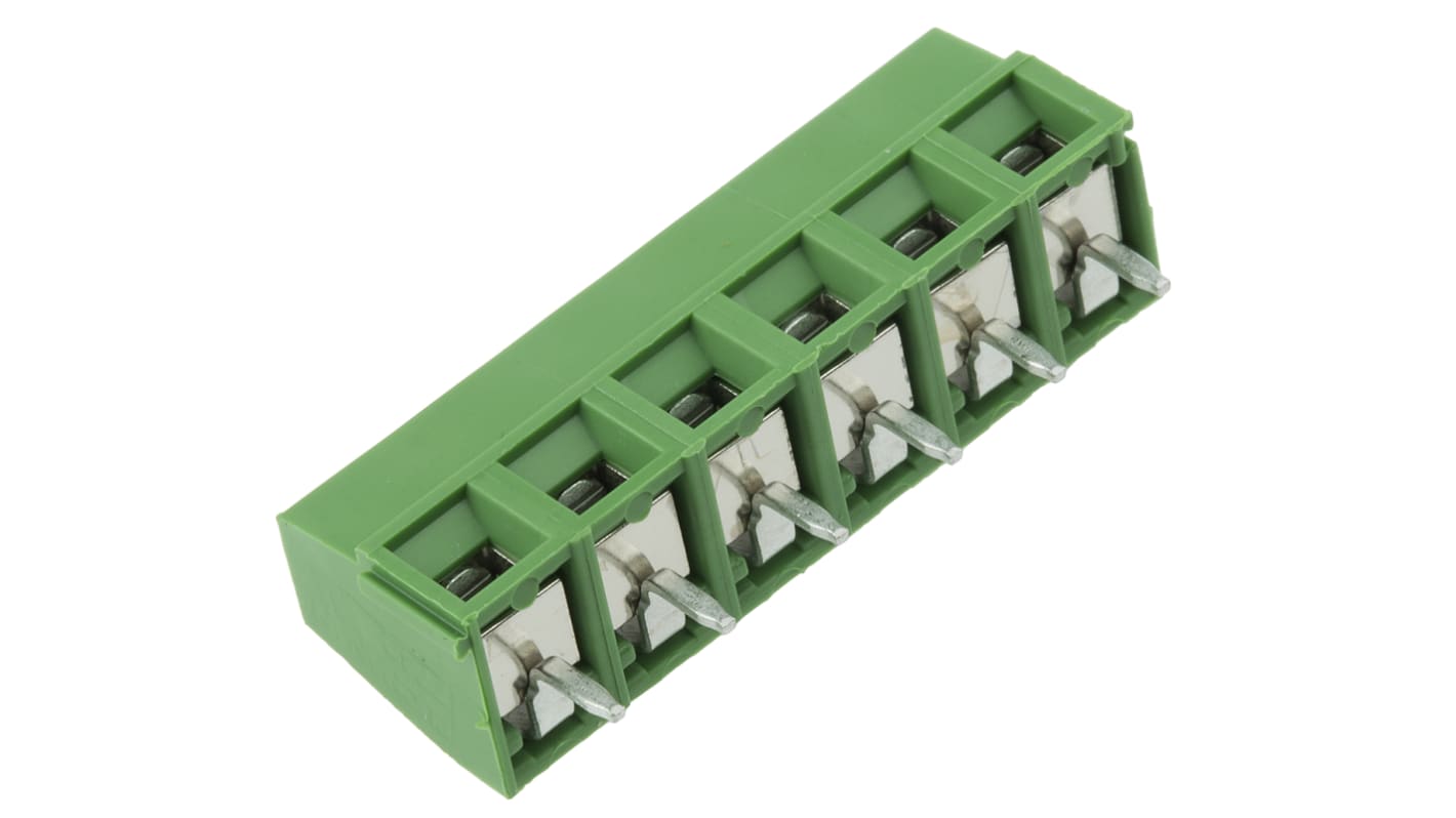 282836-6 | TE Connectivity Buchanan Series PCB Terminal Block, 6 ...