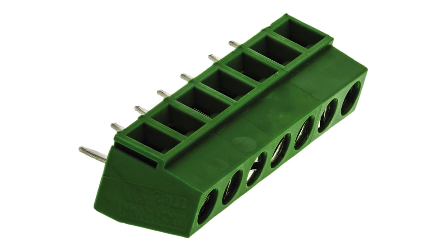 282836-7 | TE Connectivity Buchanan Series PCB Terminal Block, 7 ...