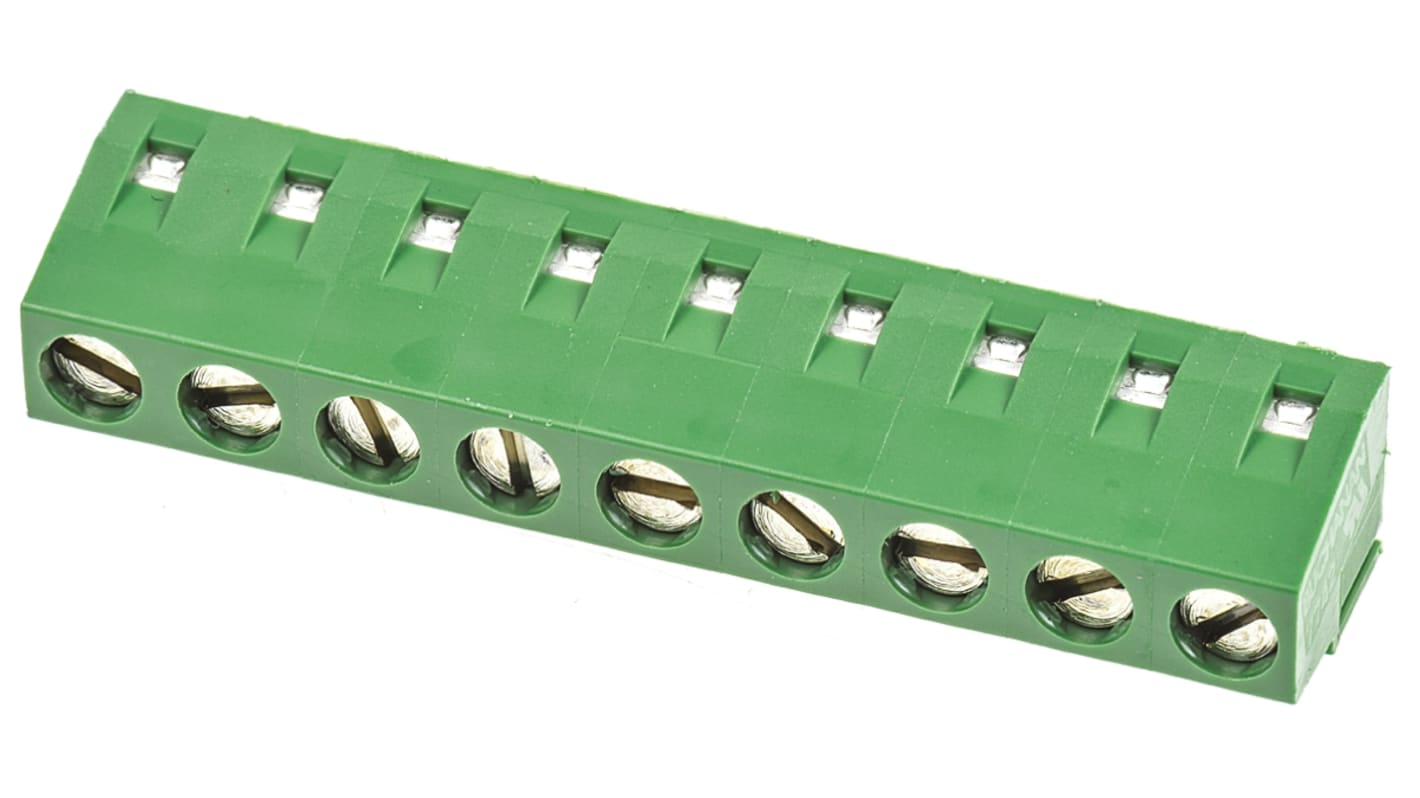 282836-9 | TE Connectivity Buchanan Series PCB Terminal Block, 9 ...