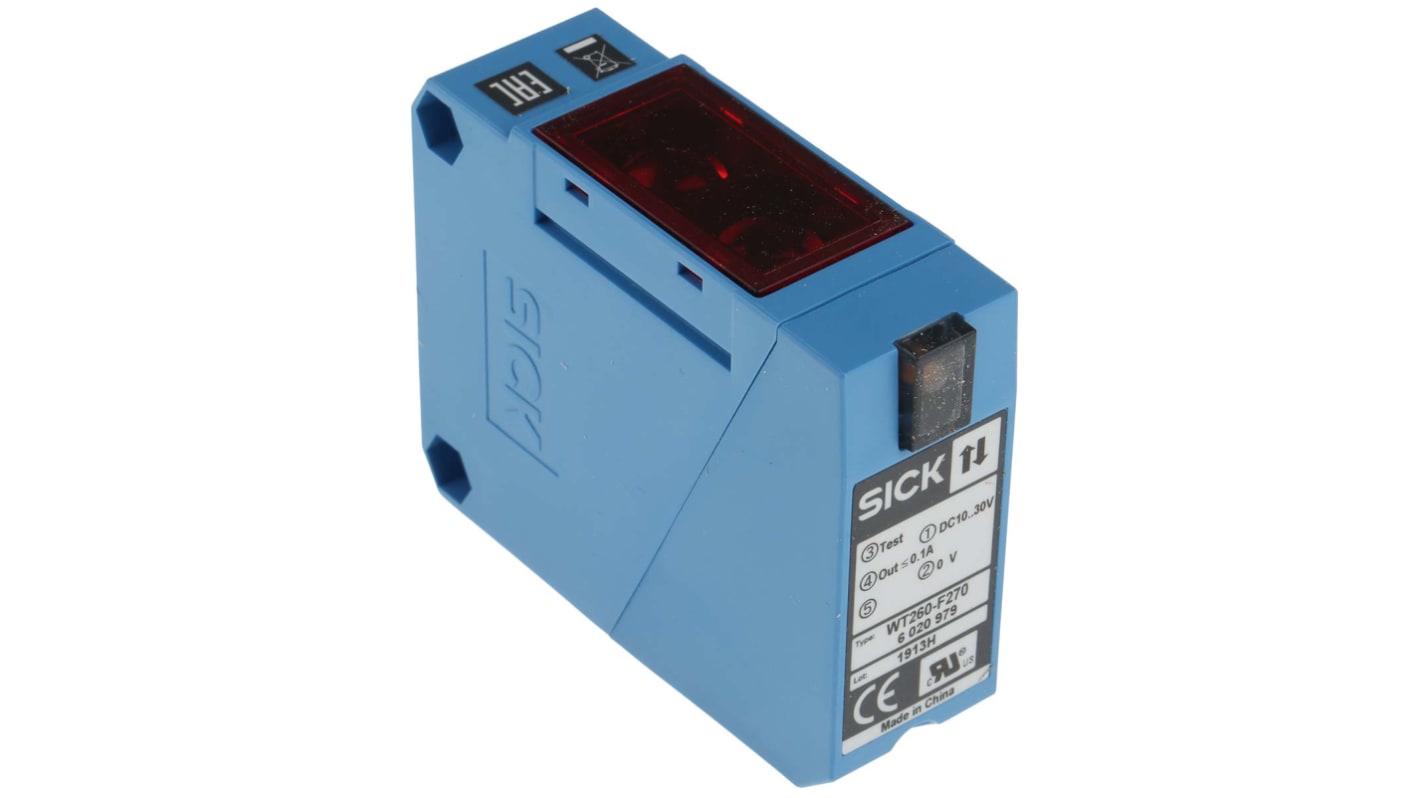 WT260-F270 | Sick Diffuse Photoelectric Sensor, Block Sensor, 5 mm → 1. ...