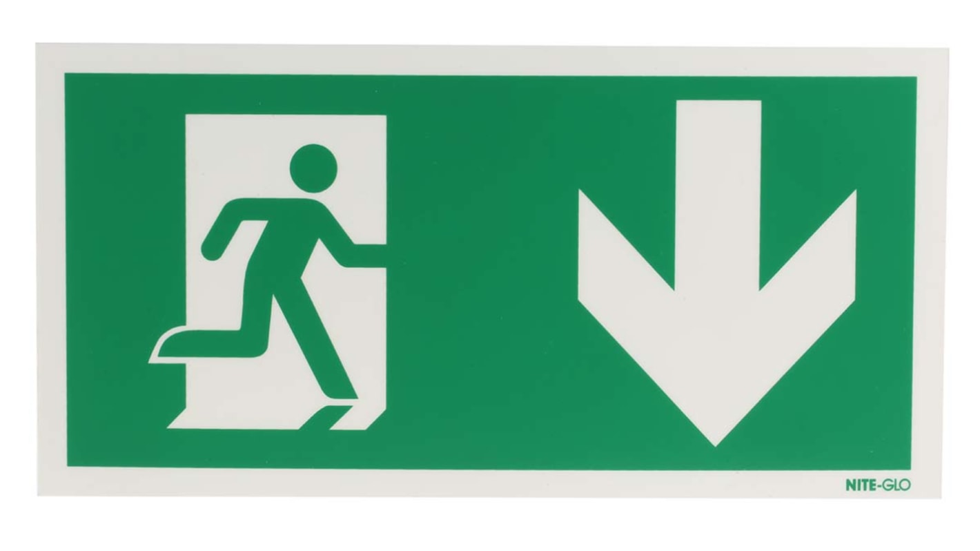 PVC FIRE EXIT With Pictogram Only, Exit Sign | RS