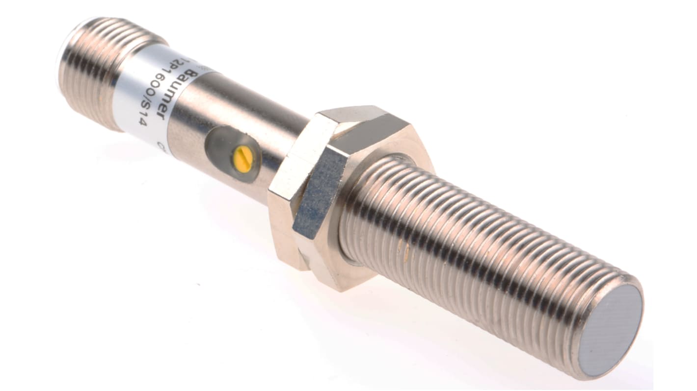 CFAM 12P1600/S14 | Baumer Capacitive Barrel-Style Proximity Sensor, M12 x 1, 4 mm Detection, PNP ...