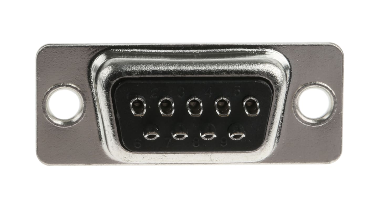 119998-2835 | ITT Cannon ZD* 9 Way Panel Mount D-sub Connector Socket ...