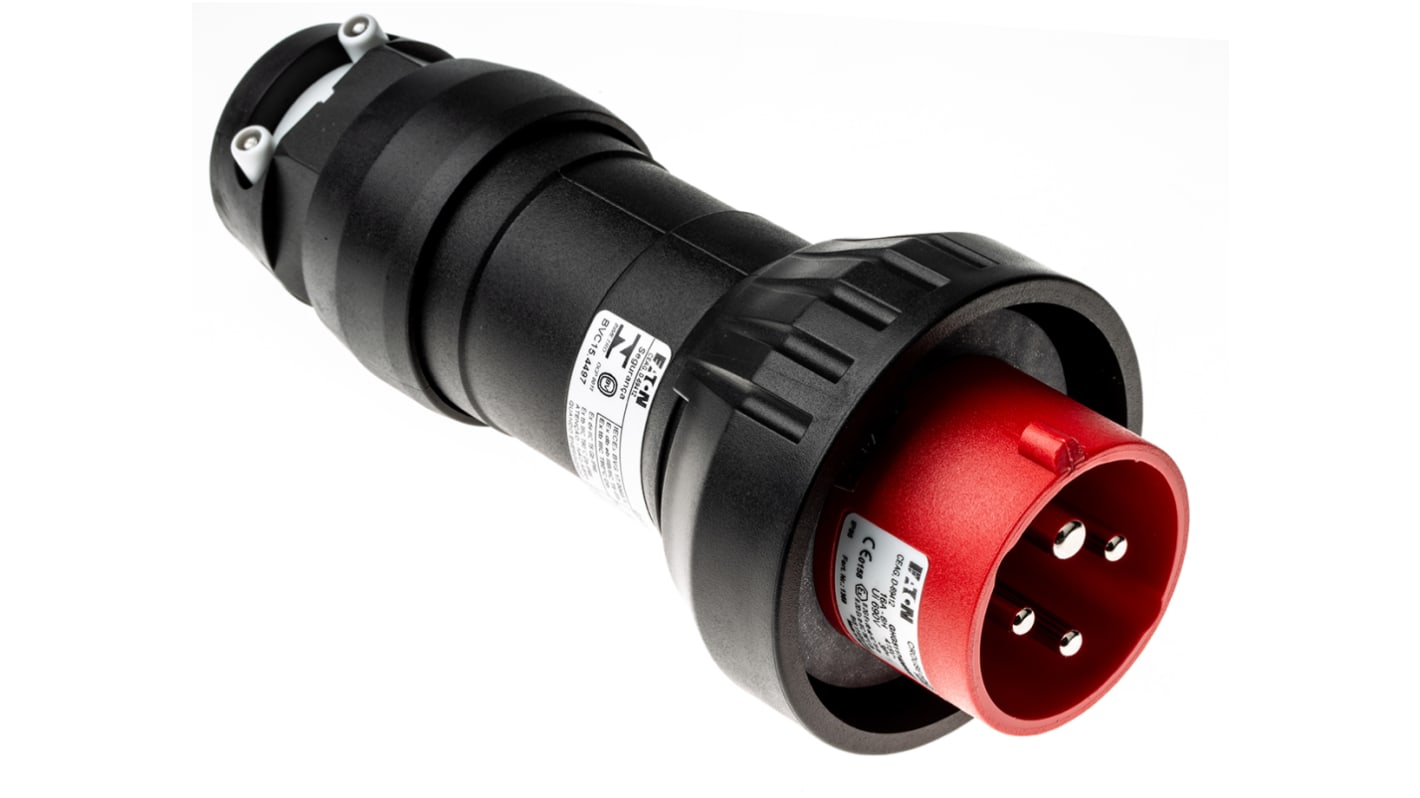 GHG5117406R0001 | Eaton IP66 Red Cable Mount 3P + E Power Connector ...