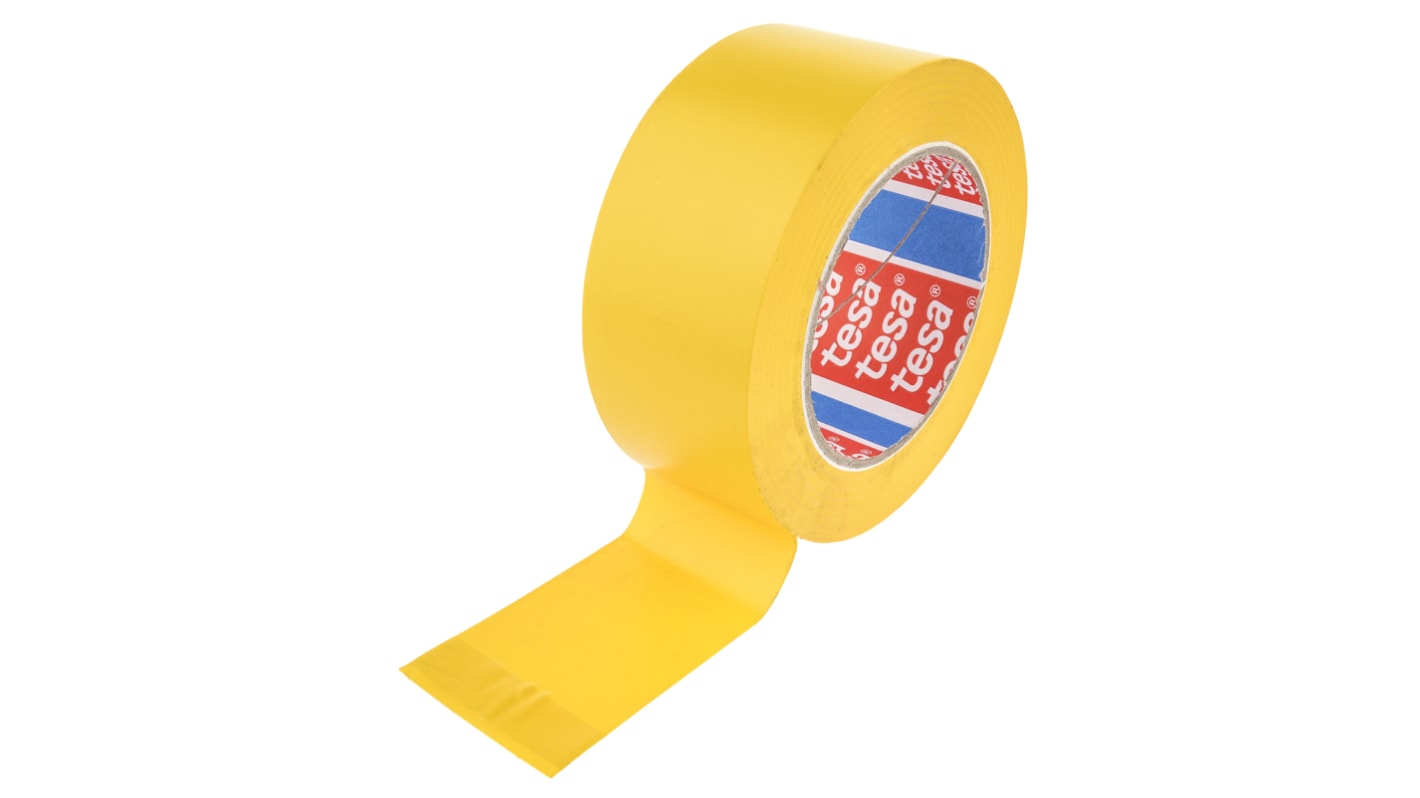 04169-00058-94 | Tesa 4169, 4169 Yellow PVC 33m Lane Marking Tape, 0 ...