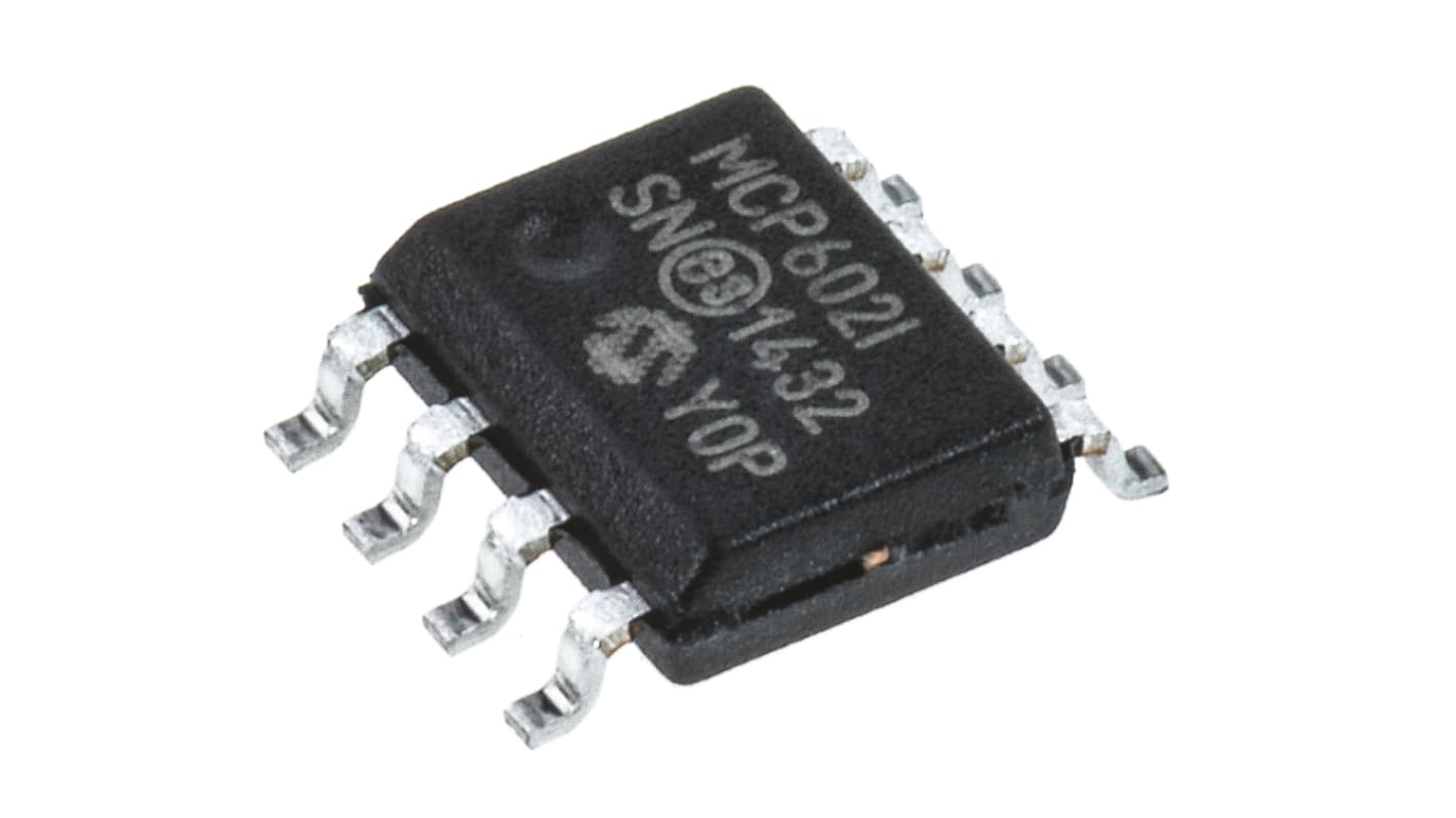 MCP602-I/SN Microchip, Op Amp, RRO, 2.8MHz, 3 V, 5 V, 8-Pin SOIC | RS