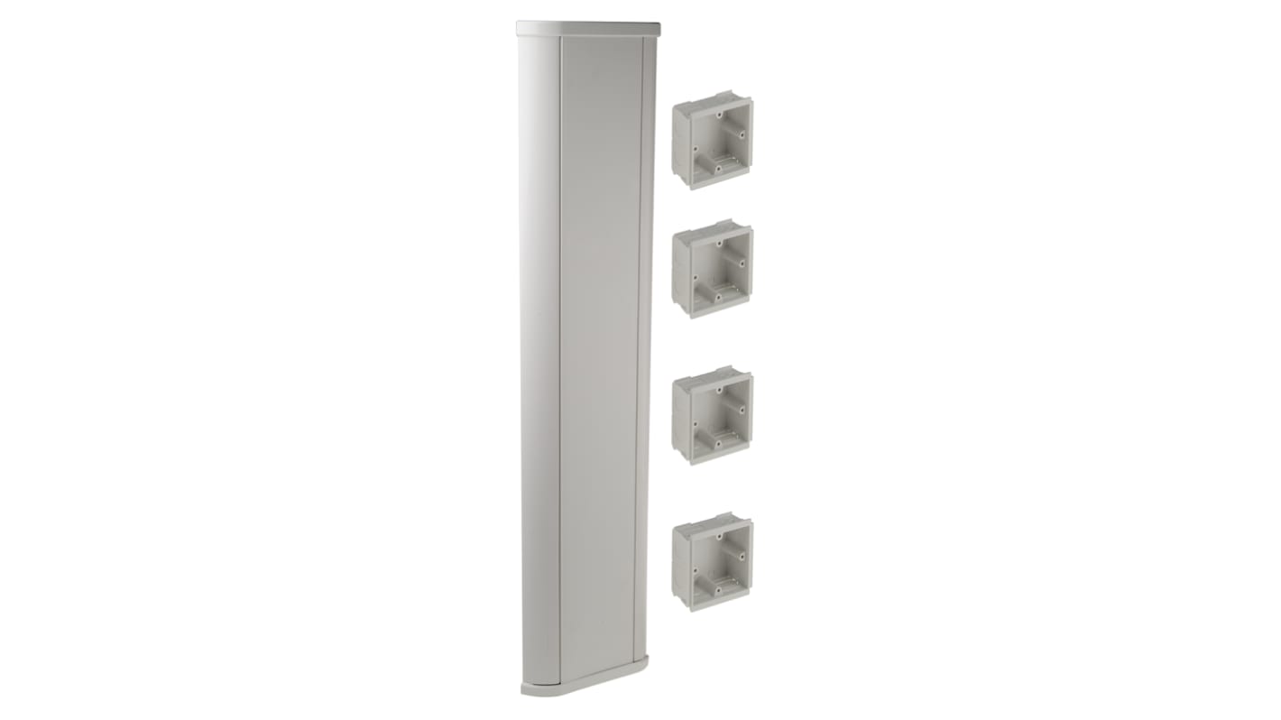 PTPS630 WHI | MK Electric Pinnacle White Power Pole Trunking, L630mm ...