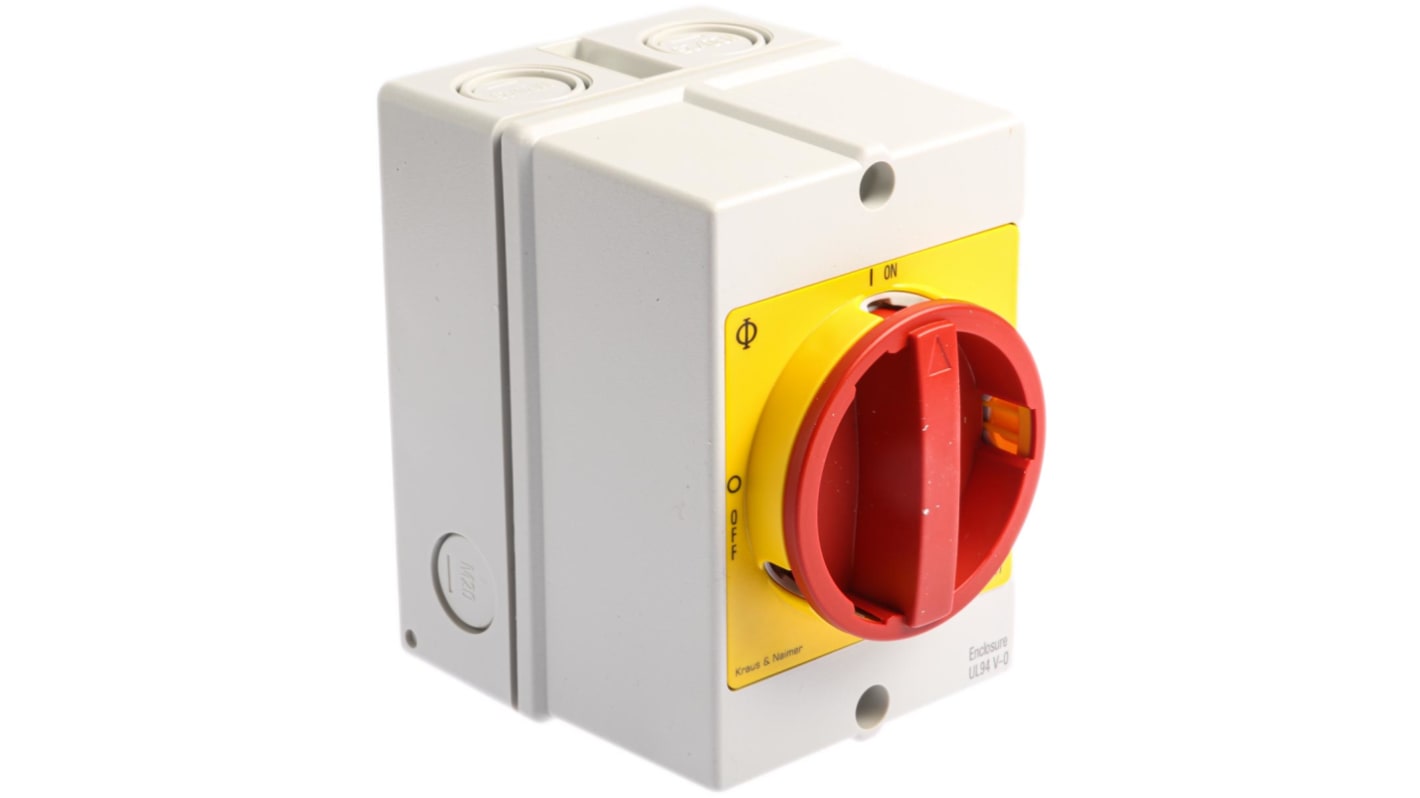 KG32 T204/GBA301 KS1V | Kraus & Naimer 4P Pole Isolator Switch - 32A ...