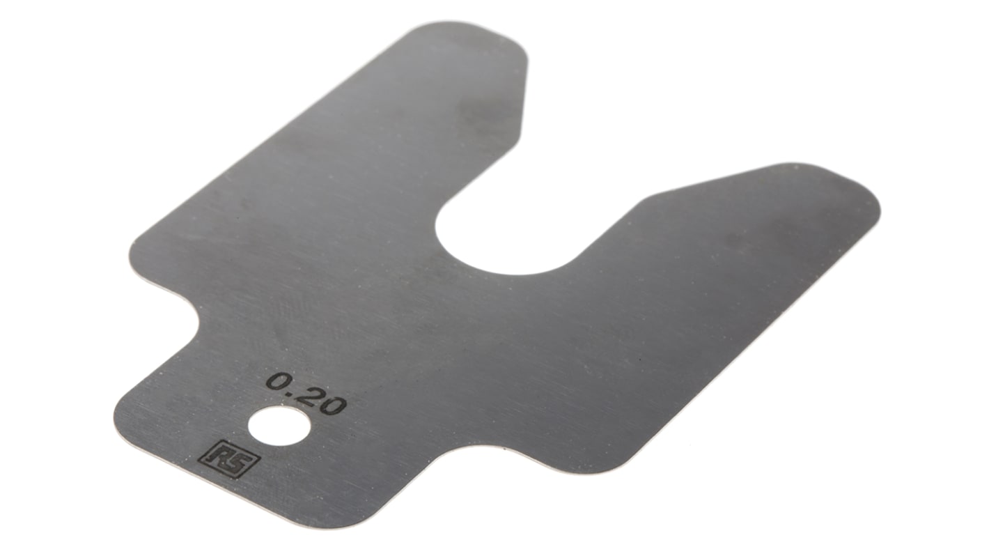 Stainless Steel Pre-Cut Shim, 50mm x 50mm x 0.2mm | RS