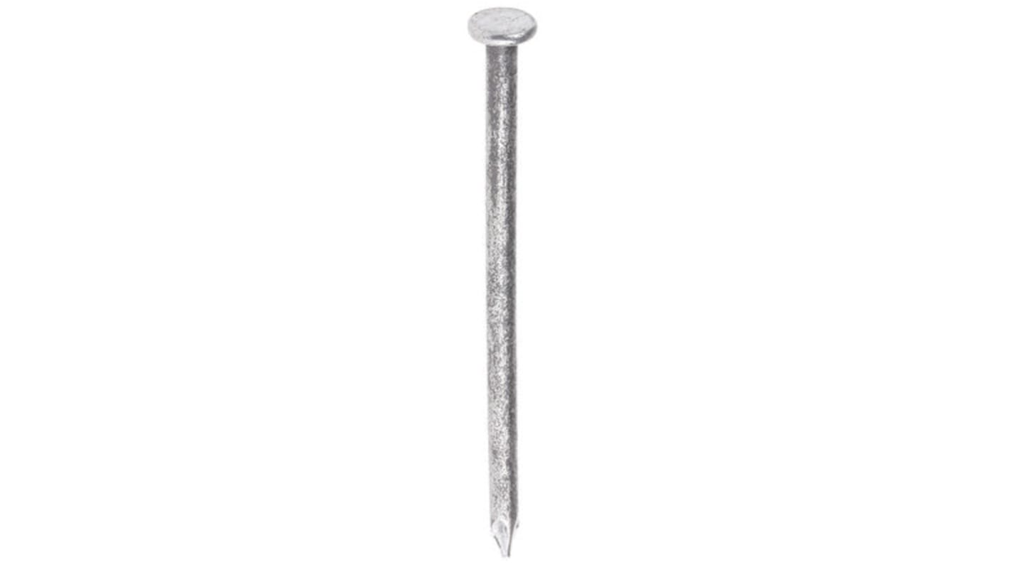 RS PRO Bright Steel Round Nails; 75mm x 3.75mm; 500g Bag | RS