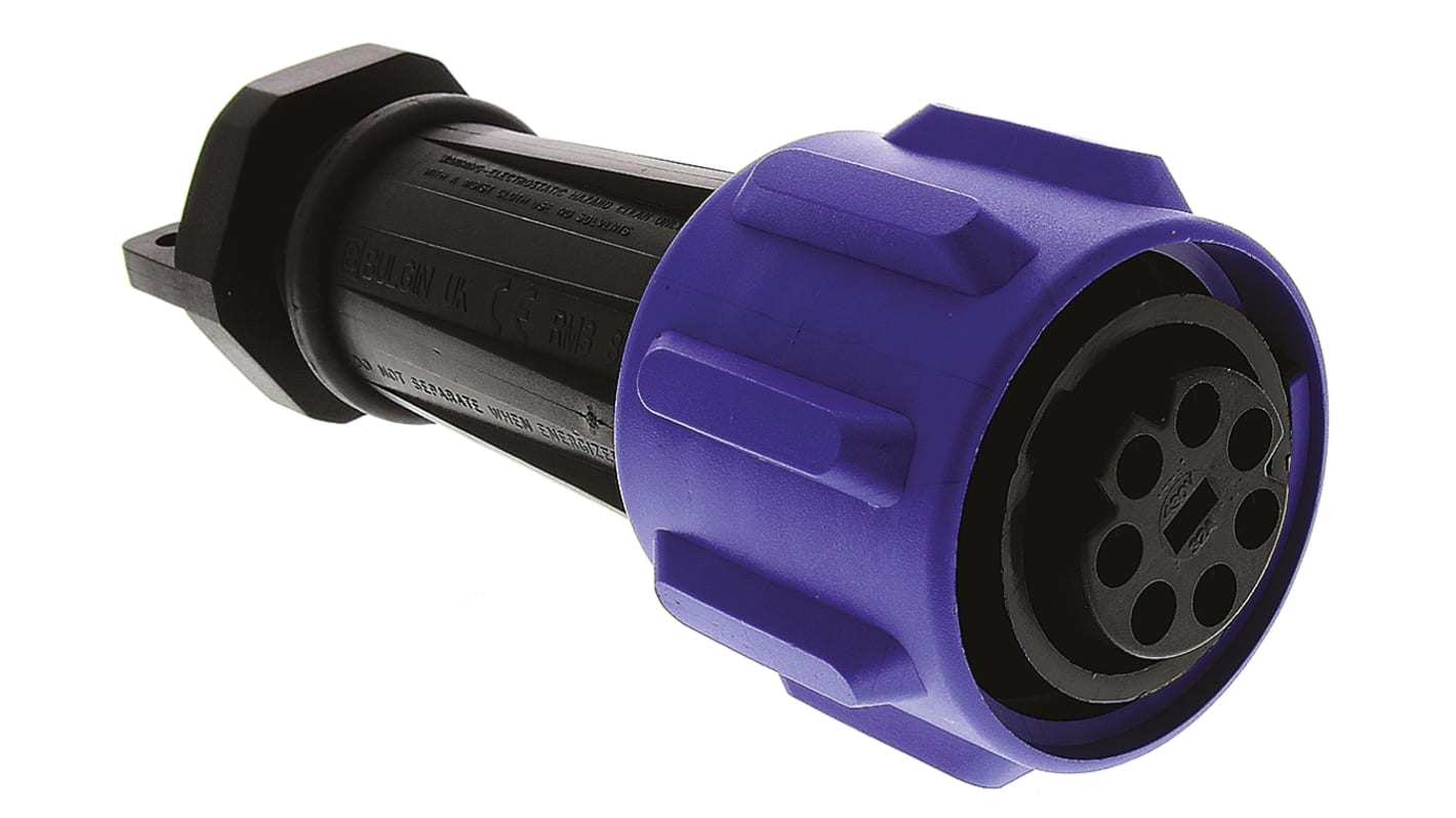 PXA911/07/S | Bulgin Circular Connector, 7 Contacts, Cable Mount ...