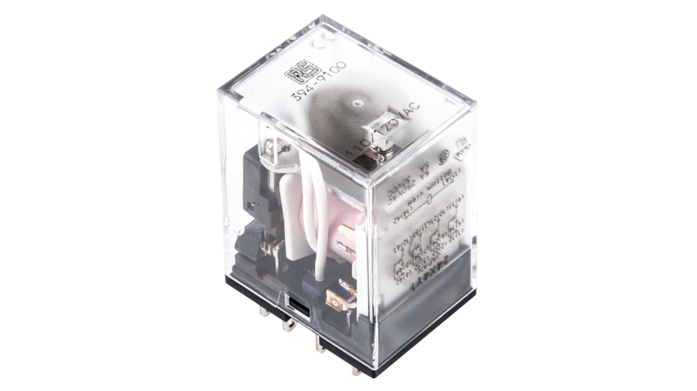 RS PRO Plug In Power Relay, 120V ac Coil, 5A Switching Current, 4PDT | RS