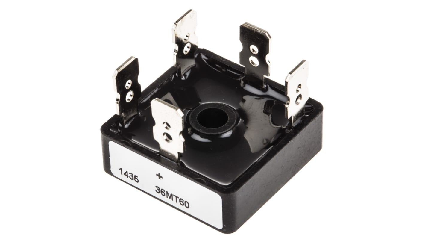 VS-36MT60 | Vishay Bridge Rectifier, 35A, 600V, 3-phase, 5-Pin | RS