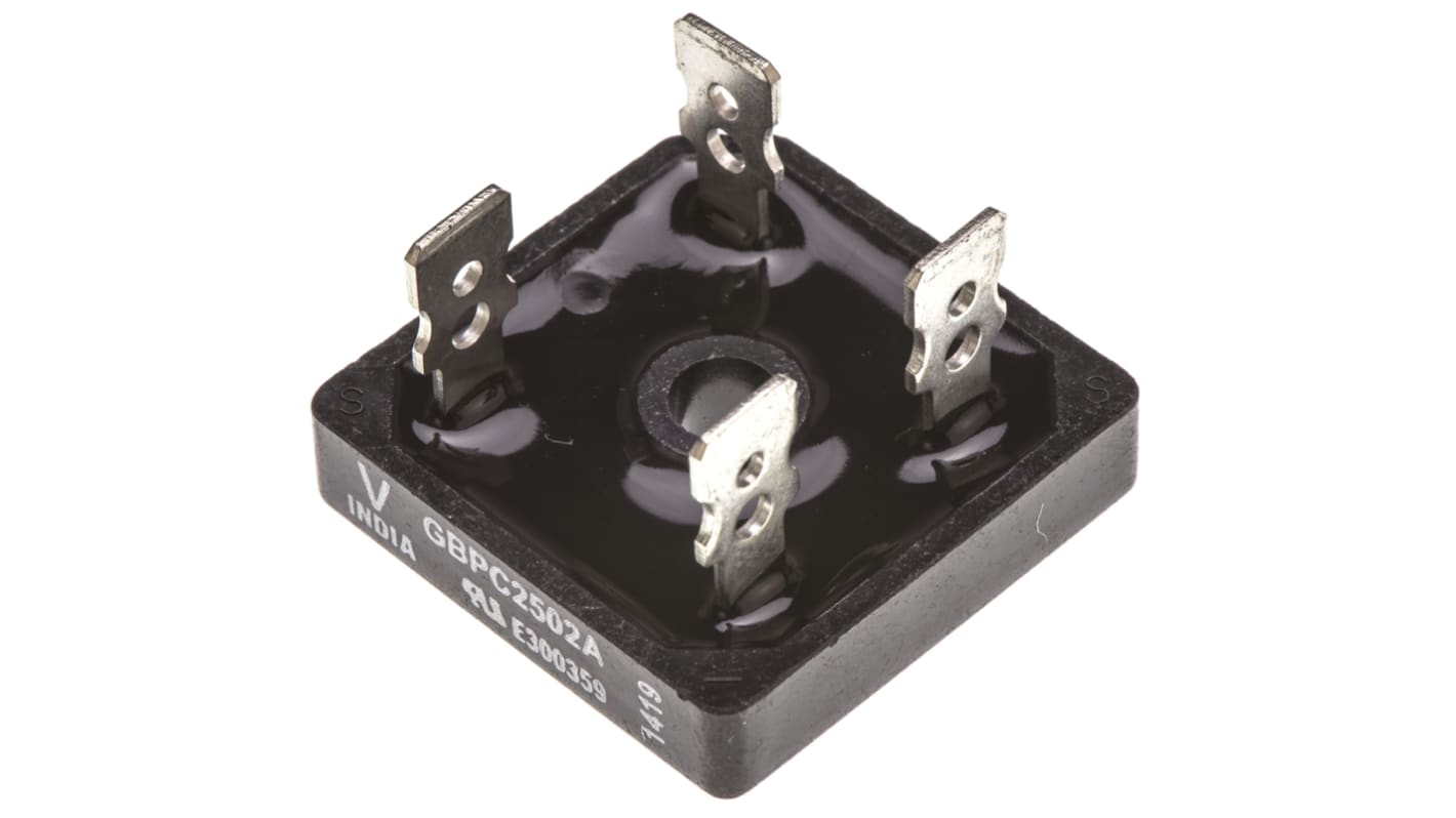 VS-GBPC2502A | Vishay Bridge Rectifier, 25A, 200V, 4-Pin | RS