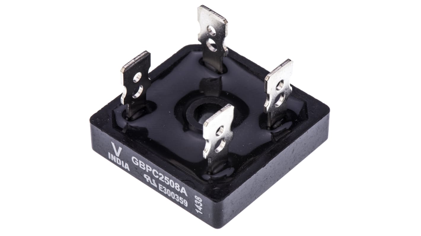 VS-GBPC2508A | Vishay Bridge Rectifier, 25A, 800V, 4-Pin | RS