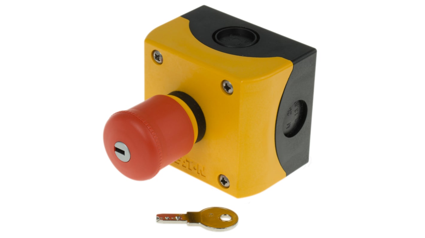 216523 M22-PVS/KC11/IY | Eaton Key Release Control Station Switch ...