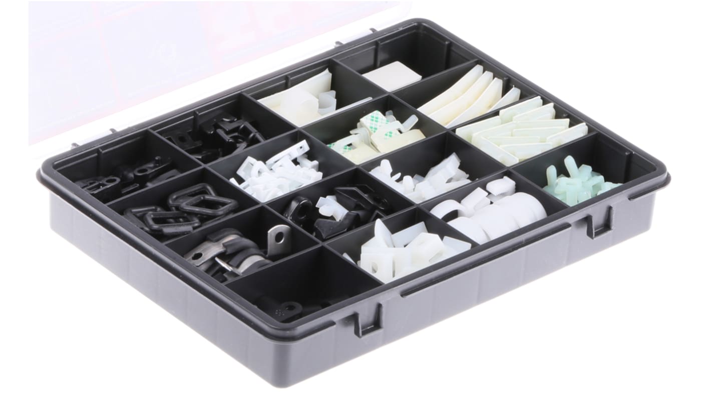 151-00000 BMS-100-DIV-MIX | HellermannTyton Black Fixing Kit | RS