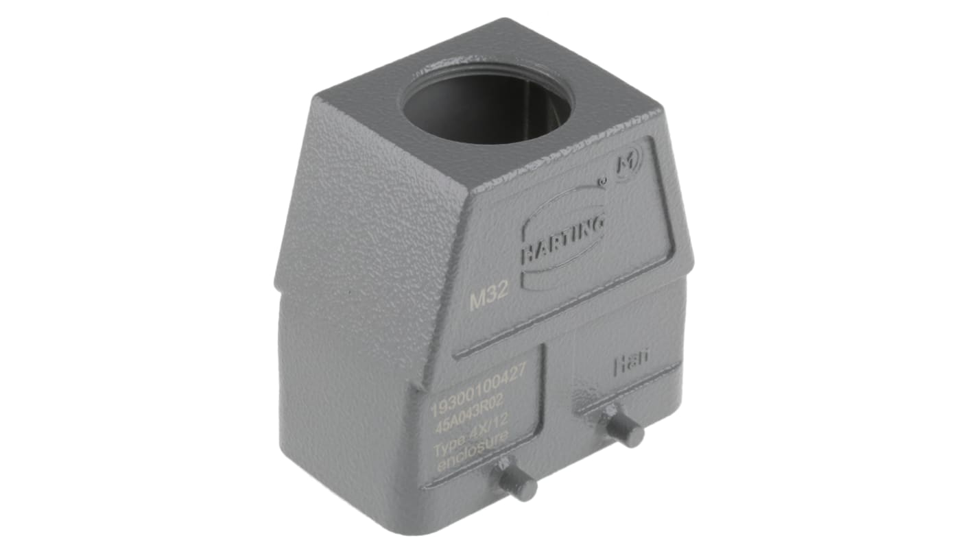 19300100427 | HARTING Han B Heavy Duty Power Connector Hood | RS