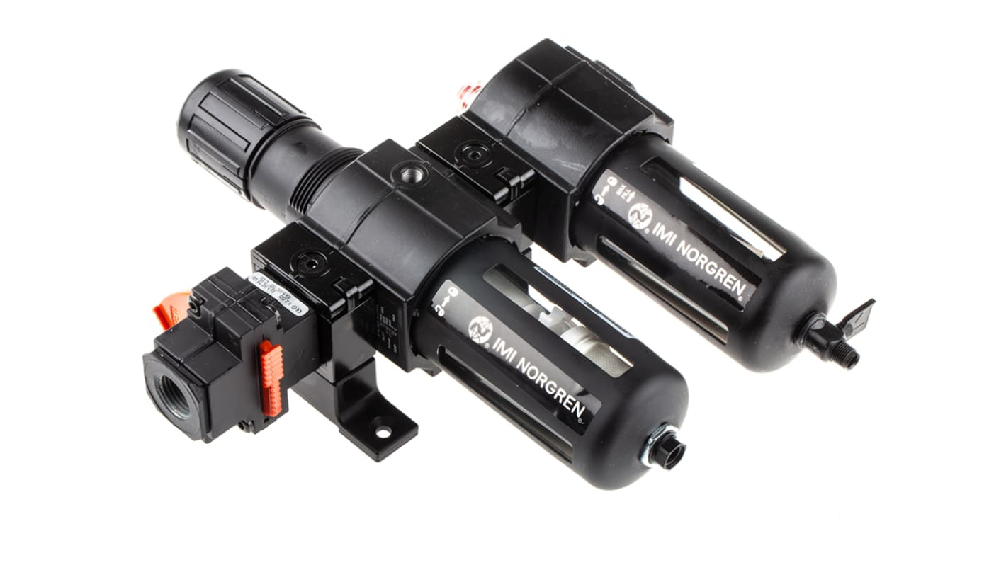 BL74-401G | Norgren G 1/2 FRL, Automatic Drain, 40μm Filtration Size ...