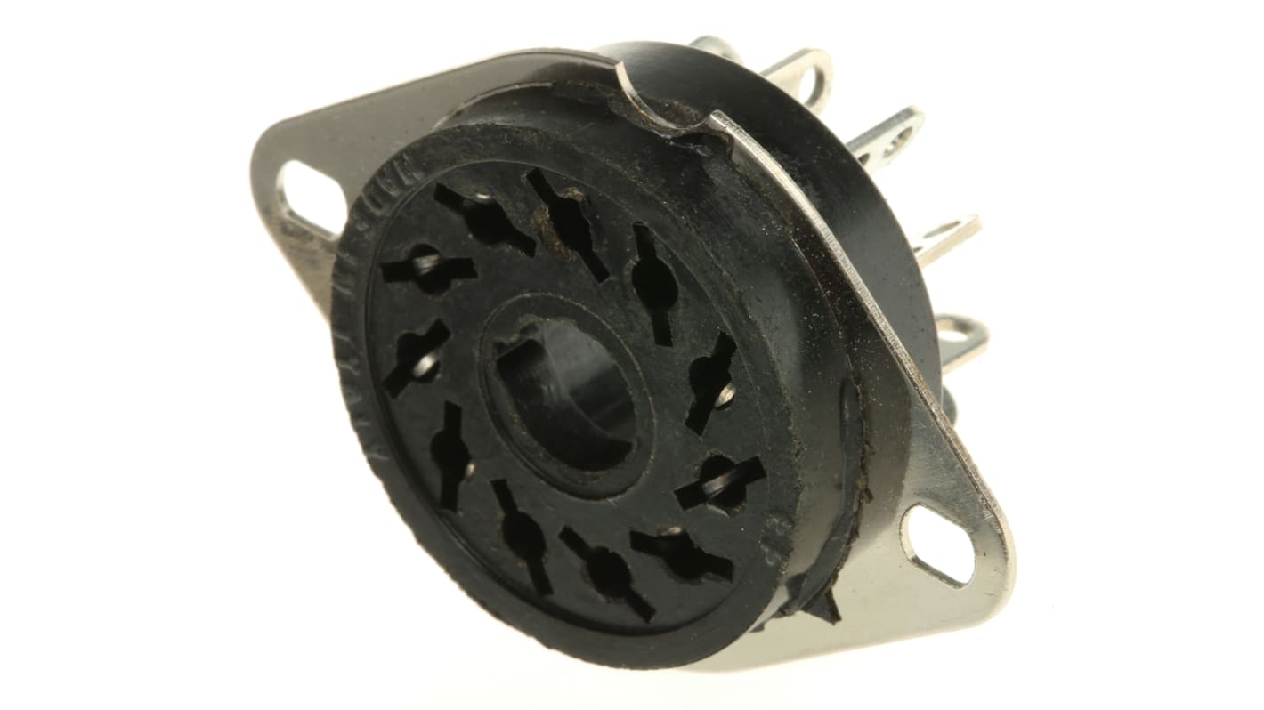 90.13 | Finder 90 11 Pin 250V ac Panel Mount Relay Socket, for use with ...