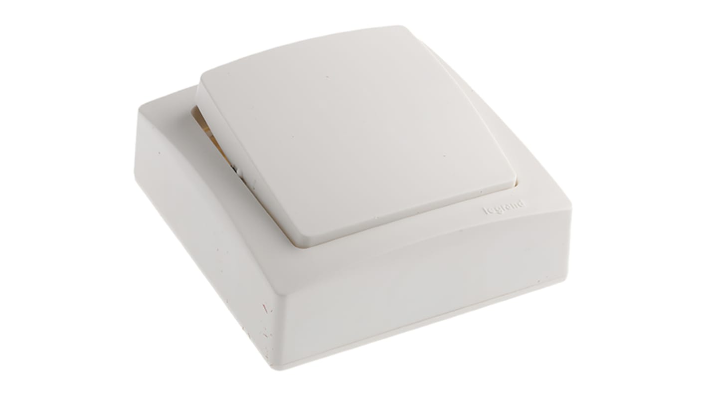0 860 01 | Legrand White Rocker Light Switch, 2 Way, Oteo | RS