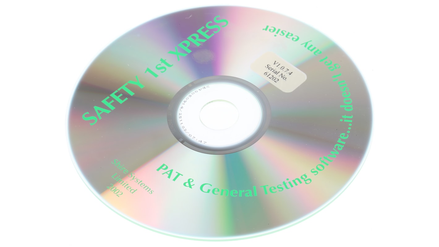 Shire Systems SFX PAT Testing Software, Software Name Safety 1st Xpress ...