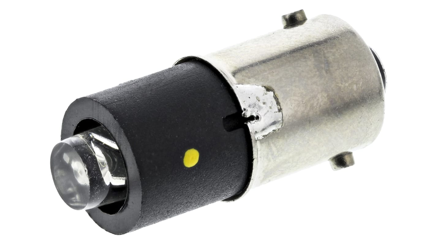 255-521-64-38 | Marl Yellow LED Indicator Lamp, 8-48V ac/dc, BA9s Base ...