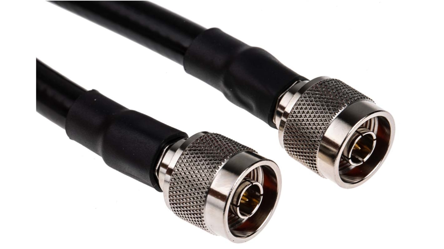 RS PRO Male N Type to Male N Type Coaxial Cable, 5m, RG213 Coaxial ...