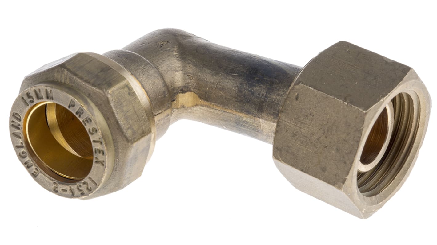 RS PRO Brass Compression Fitting, 90° Tap Adapter | RS