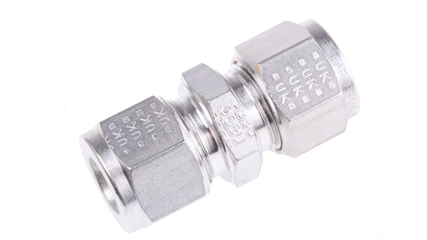 SCM12-316 | Parker Stainless Steel Pipe Fitting, Straight Union | RS