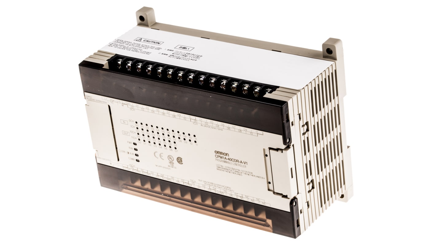 CPM1A40CDRAV1 | Omron CPM1A Series PLC CPU for Use with CPM1A Series, Relay Output, 24 (DC ...