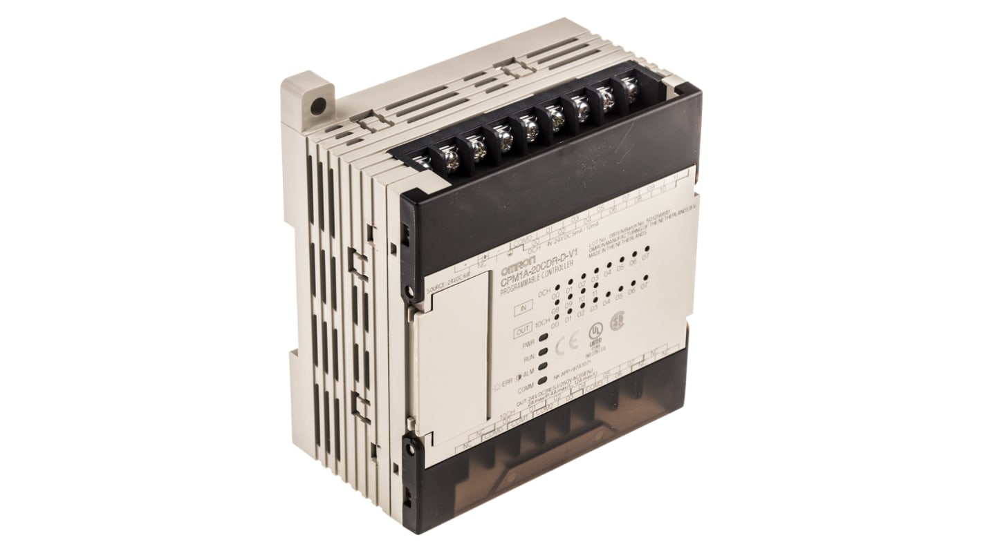 CPM1A20CDRDV1 | Omron CPM1A Series PLC CPU for Use with CPM1A Series, Relay Output, 12 (DC ...