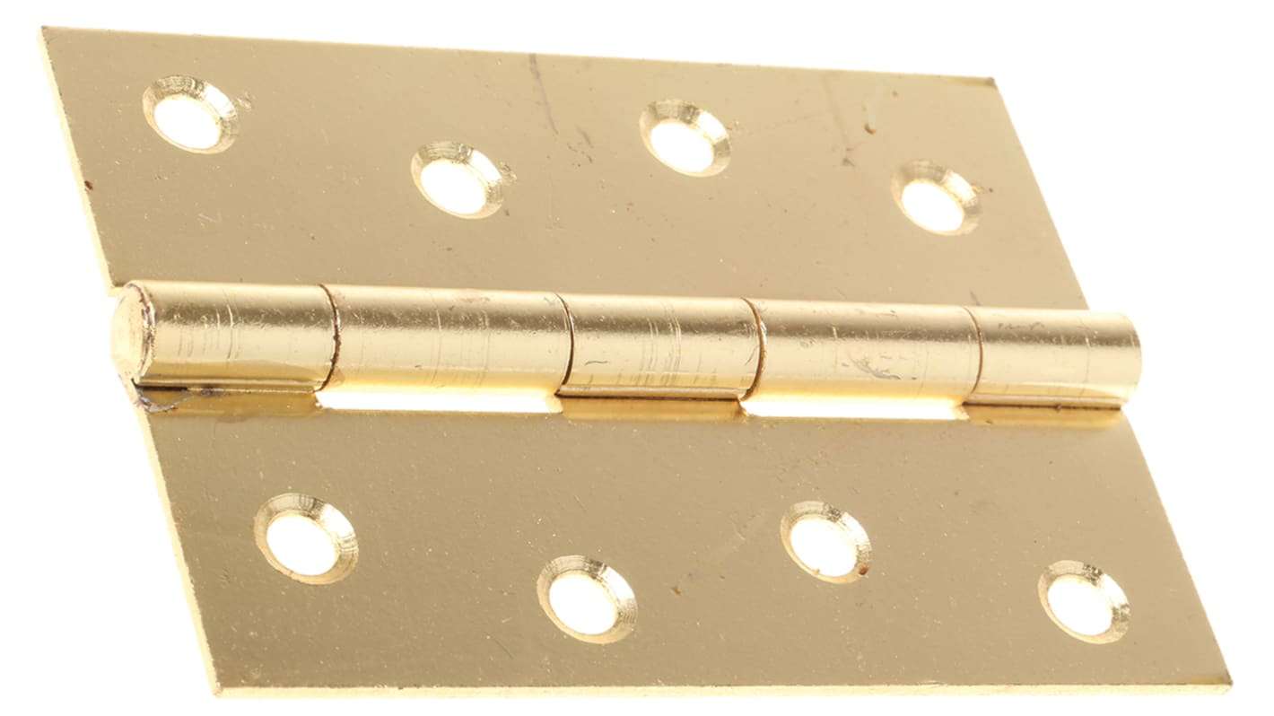 RS PRO Steel Butt Hinge, Screw Fixing, 100mm x 71mm x 1.75mm | RS