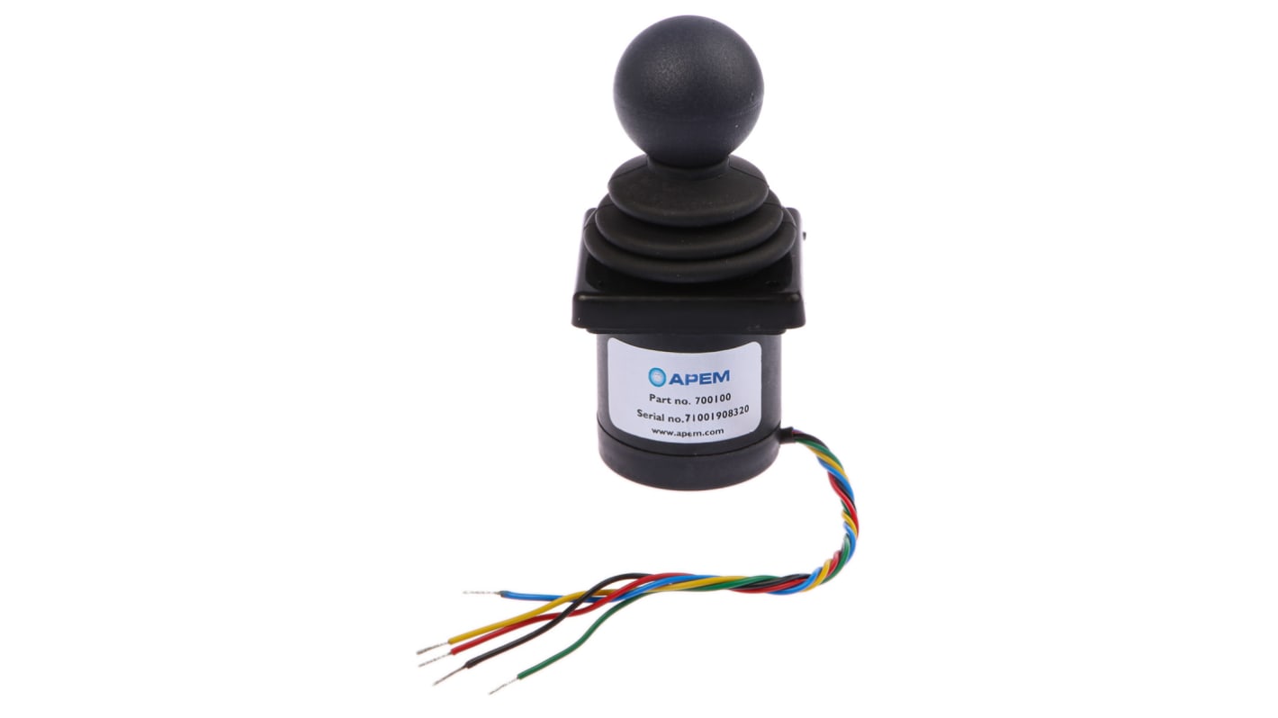 7SA10SBL2588 | APEM 2-Axis Joystick Switch Knob, Dual Axis ...