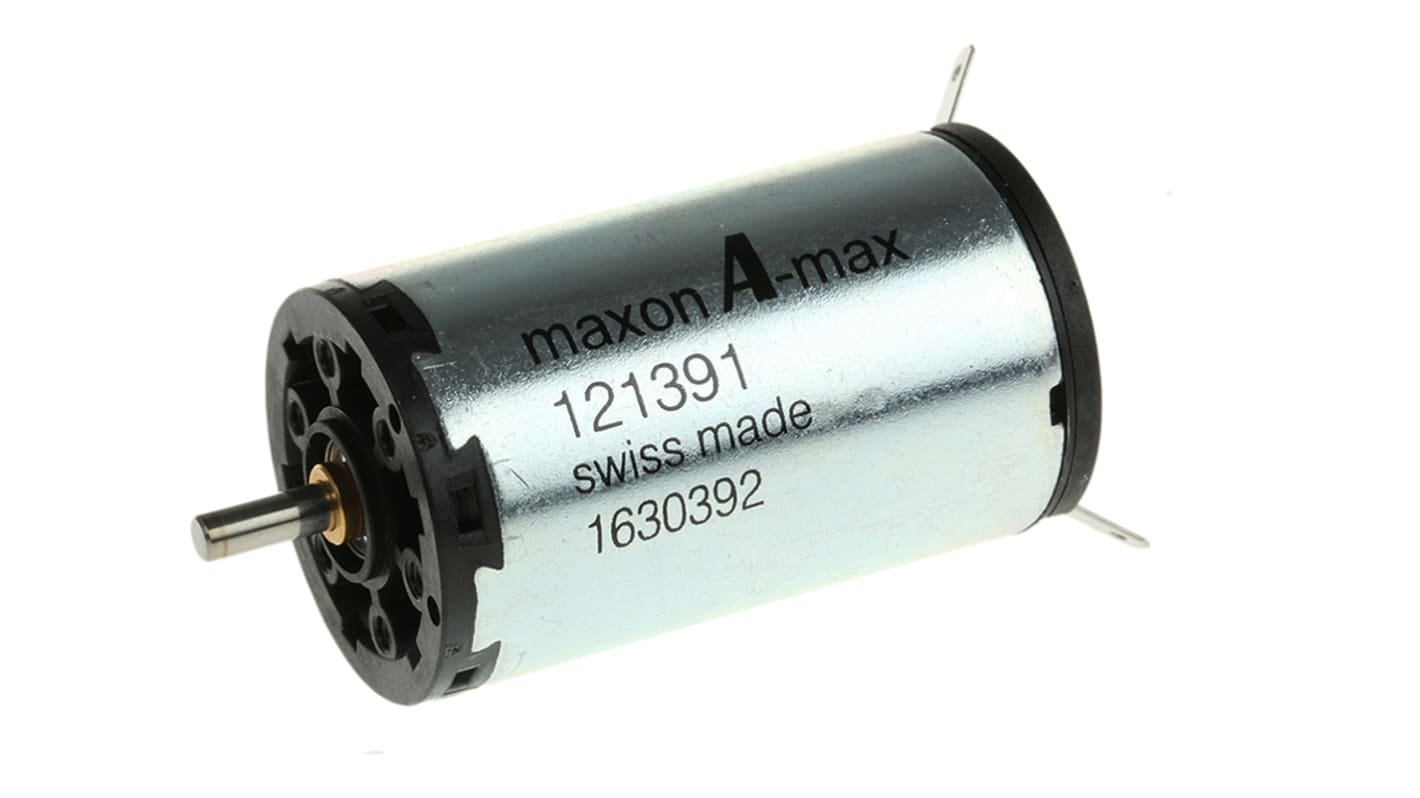 121391 | Maxon Brushed DC Motor, 11 W, 12 V, 14.2 mNm, 8010 rpm, 3mm ...
