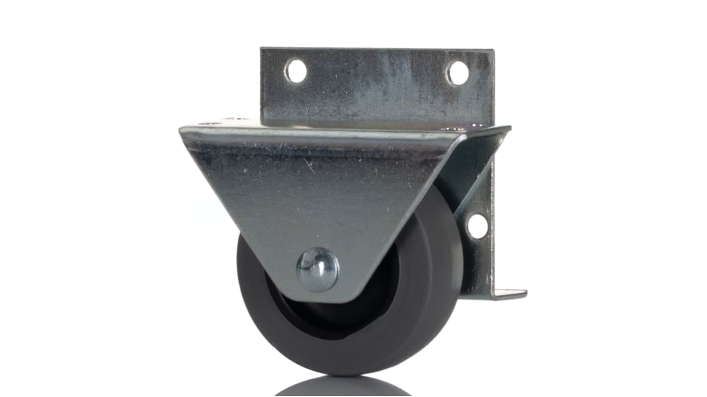 RS PRO Fixed Castor Wheel, 20kg Capacity, 50mm Wheel | RS