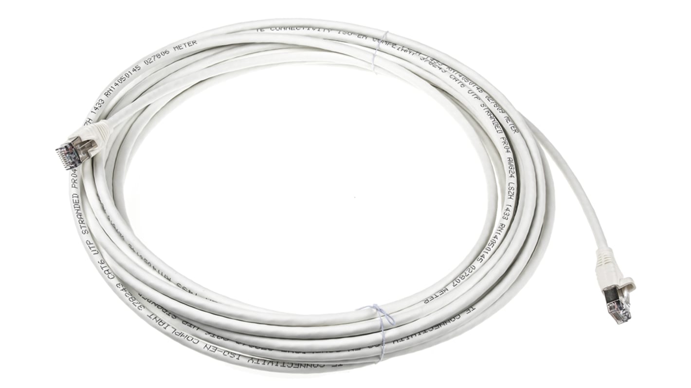 1-1711091-0 | COMMSCOPE Cat6 Cable, U/UTP, White LSZH Sheath, 10m | RS